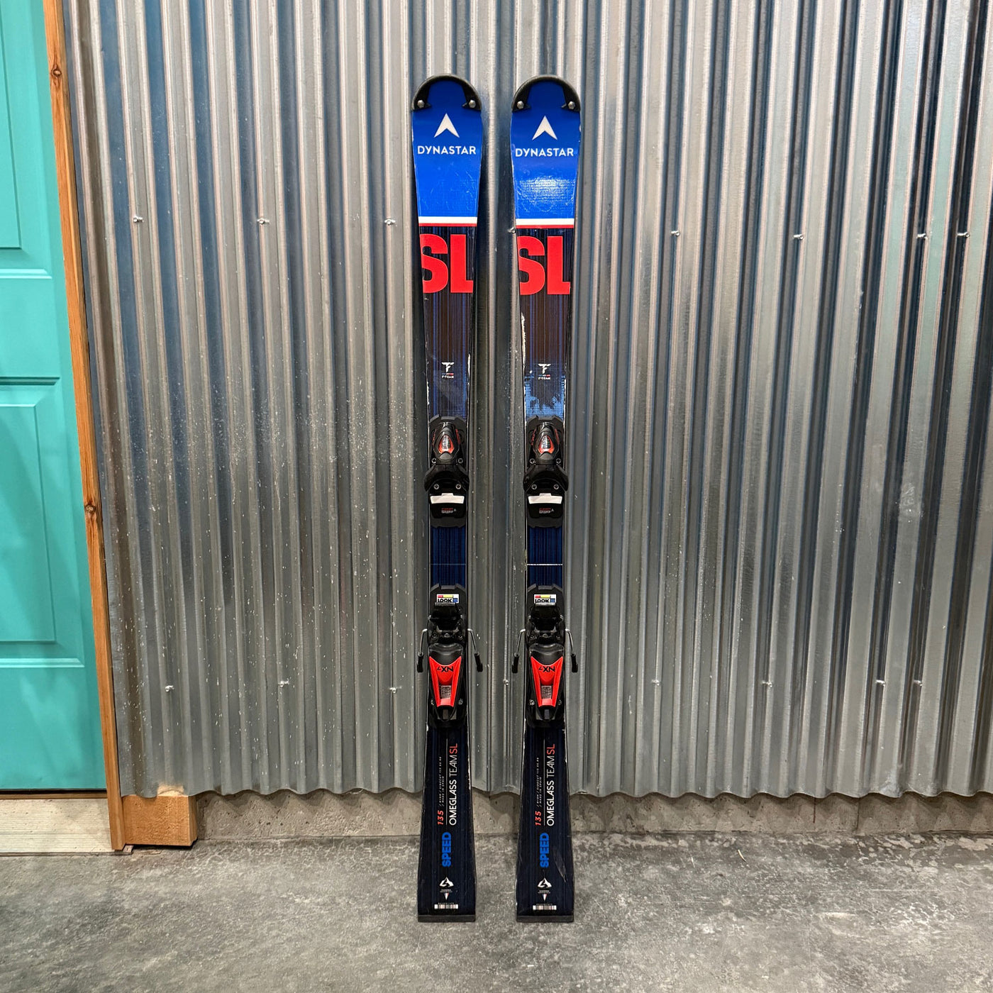 Dynastar Speed Omeglass Team SL Kid's Race Skis w/ Look NX 7 GW Bindin ...