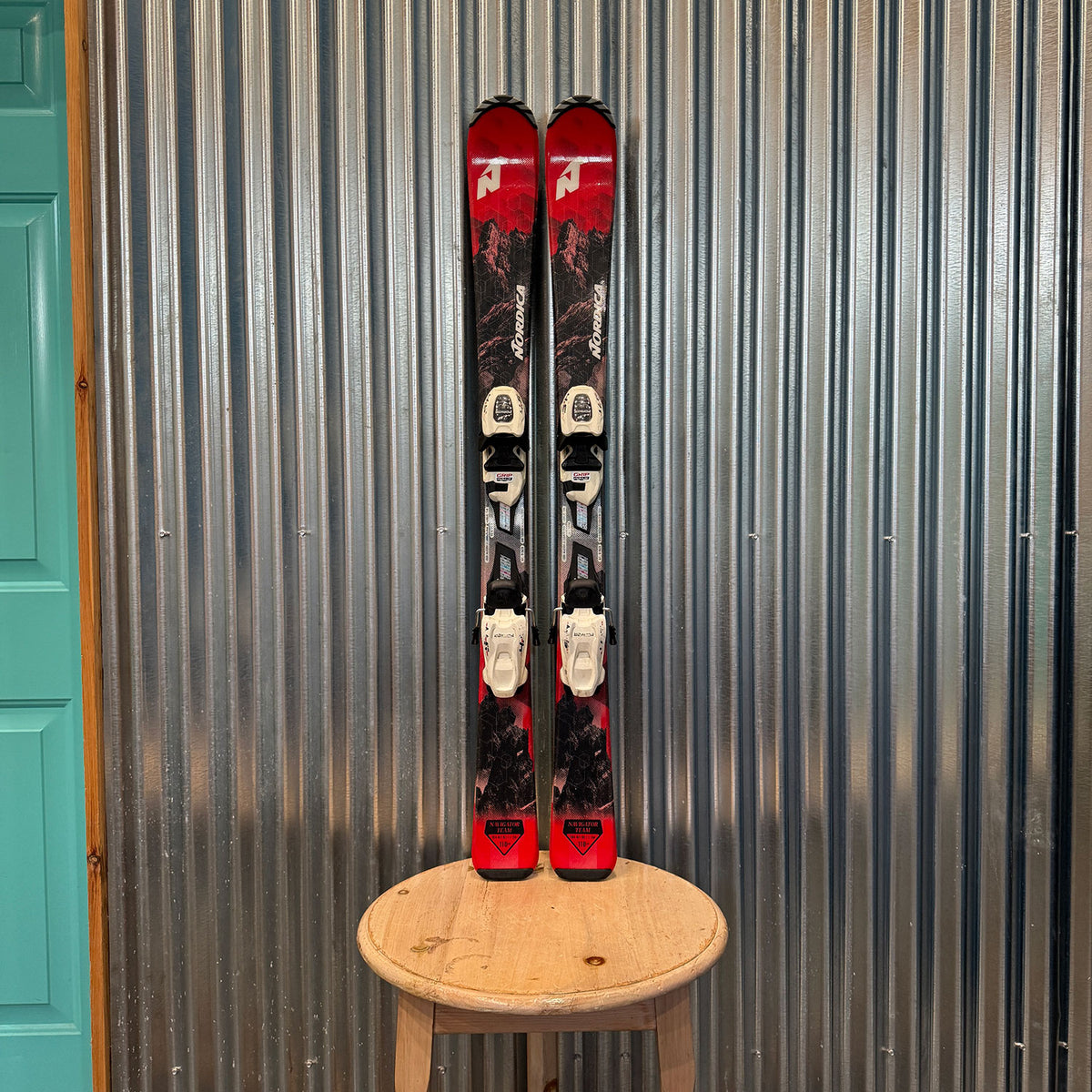 Nordica Navigator Team Kid's Skis w/ Marker FDT 4.5 GW Bindings - USED ...